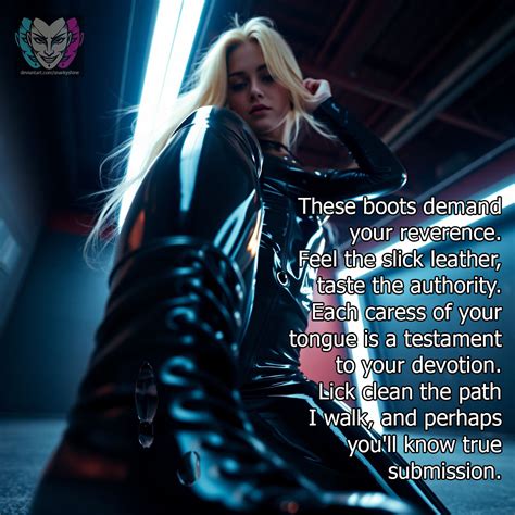 Femdom Caption Clean And Worship My Boots Slave By Snarkyshine On