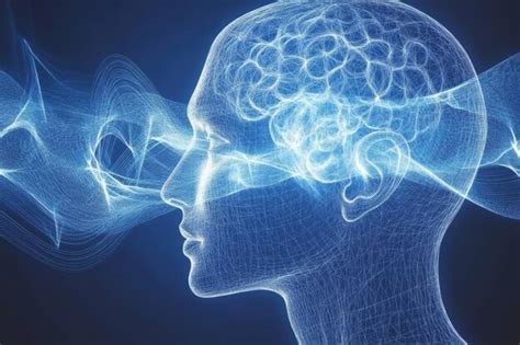 Brain Machine Interface Neurotrophic Factor And Cognitive Load Blue Abstract Faces Intertwined