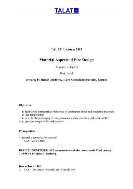 Talat Lecture 2205 Special Design Issues Pdf