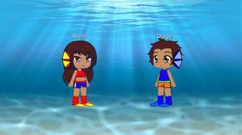 Diego And Alicia As Merhumans Gacha Style By Ssbrandonmyths On Deviantart