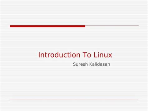 overview of linux kernel development ppt