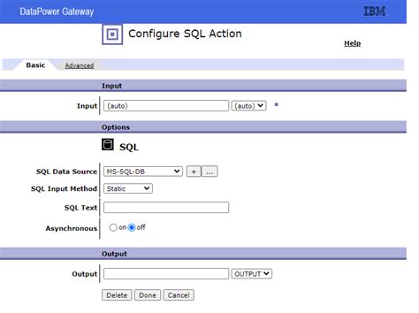 Ibm Datapower Database Connectivity And Performing Crud Operations