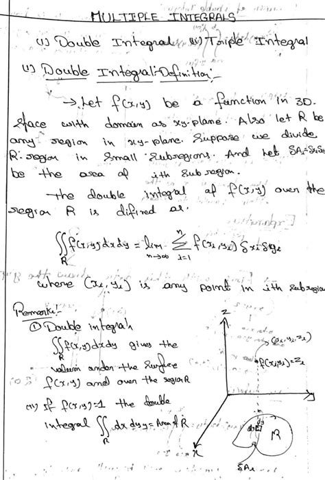 multiple integrals double and triple integrals