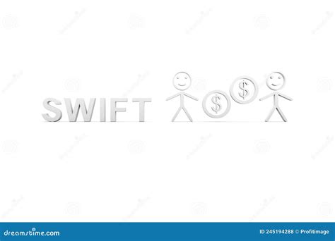 Swift Concept White Background D Stock Illustration Illustration Of Render Financial