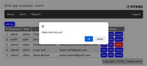 Example Of Deleting A User S Account With AJAX Download Scientific Diagram