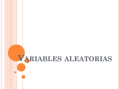 Variables Aleatorias