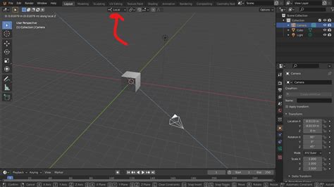 Move Camera On A Straight Path While On A Z Rotation Blender Stack