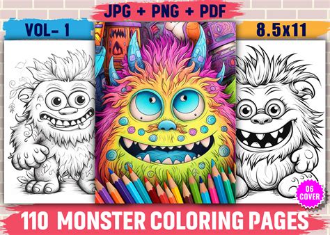 Monster Colouring Pages For Adults