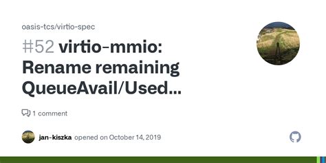 Virtio Mmio Rename Remaining Queueavailused References · Issue 52 · Oasis Tcsvirtio Spec