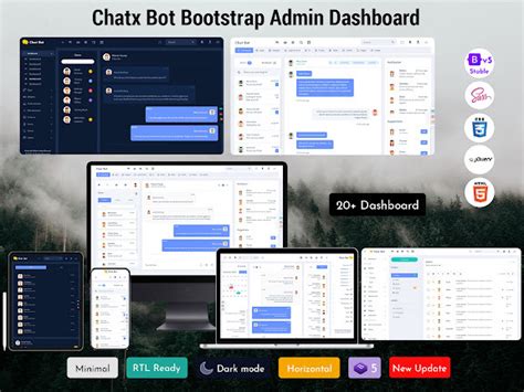 multipurpose themes — discover new chatbot dashboard with software ui