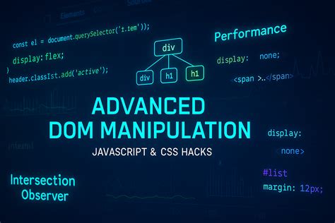 🚀advanced Dom Manipulation Hacks The Css Javascript Techniques That