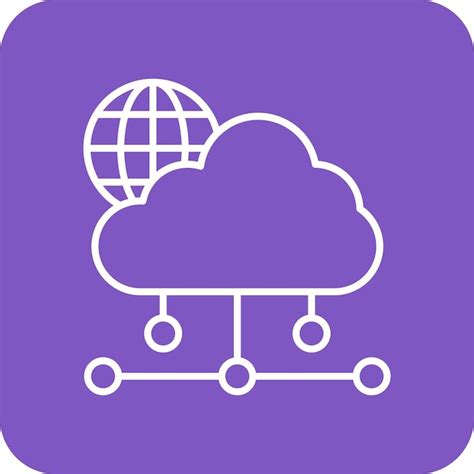 Premium Vector Cloud Network Icon