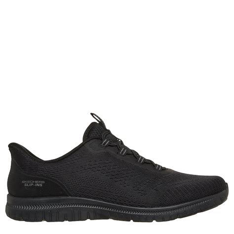 Black Skechers Womens Slip Ins Virtue Ester Slip On Sneaker Rack Room