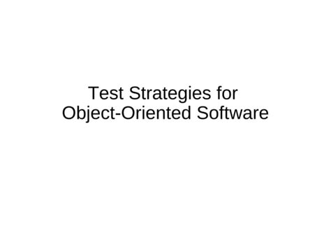 Chapter 13 Software Testing Strategies PPT