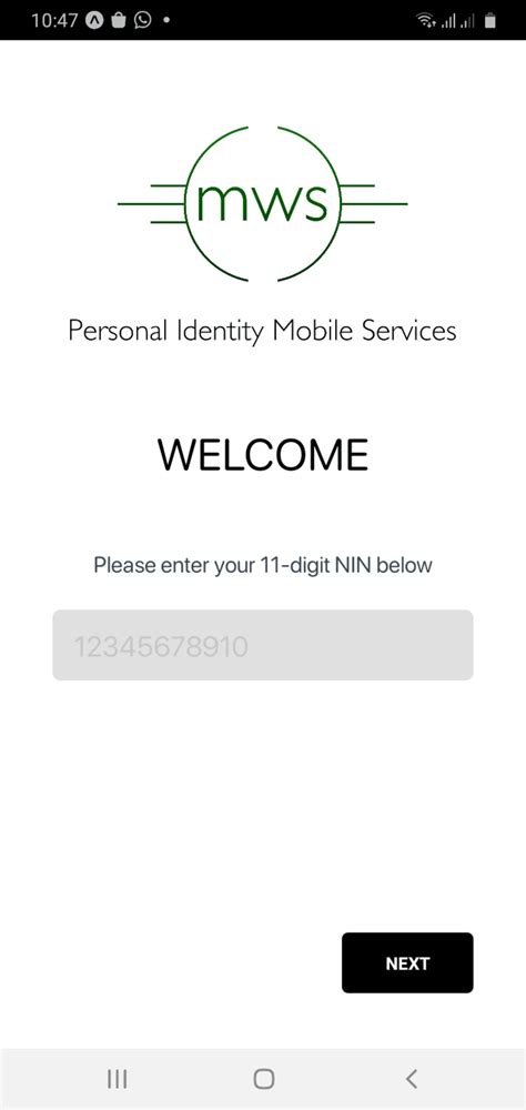 Mws Nimc Personal Id For Android Download