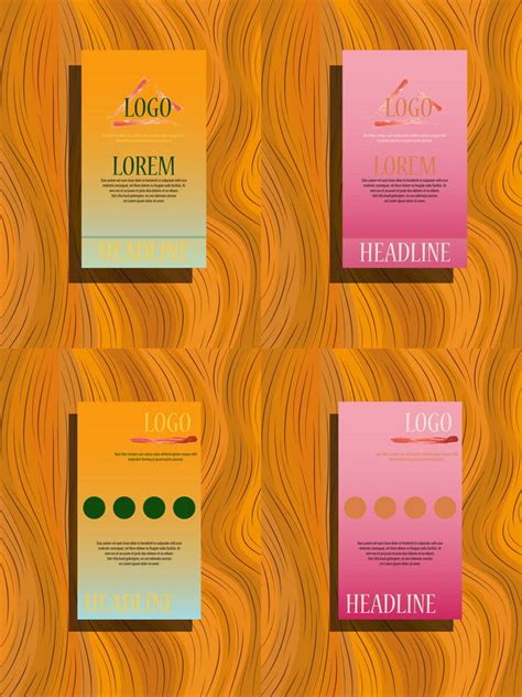 기업의 정체성 템플릿 기하학적 요소 벡터 Ai Eps Uidownload