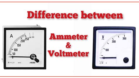 Difference Between Ammeter And Voltmeter At Kate Hughes Blog