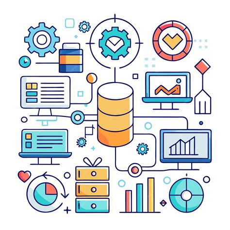 data management and processing system with various charts and graphs