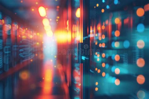 Server Room Data Center Big Data Storage Cloud Computing Technology