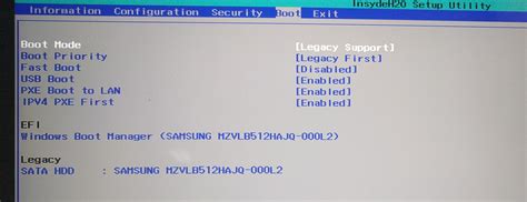 removing extra option from boot manager in legacy mode after deleting