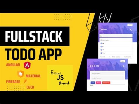 FullStack Todo App With Angular Material Firebase CI CD With Github Action YouTube