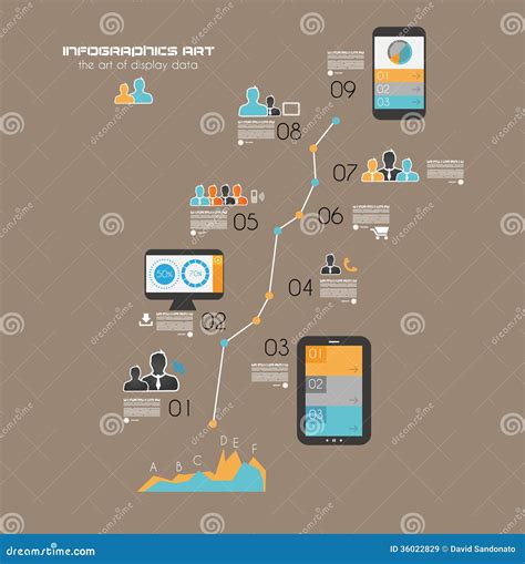 Timeline To Display Your Data With Infographic Elements Stock Illustration Illustration Of