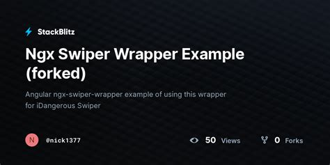 Ngx Swiper Wrapper Example Forked Stackblitz Ngx Swiper Wrapper Example Forked Stackblitz