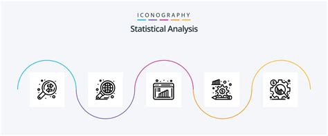 Statistical Analysis Line 5 Icon Pack Including Analysis Finance