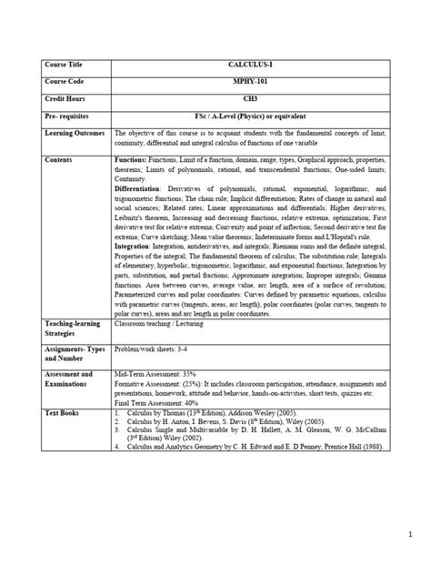 1725955210calculus I Pdf Integral Function Mathematics