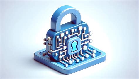 Premium Photo 3d Digital Lock Glyph Symbol Of Secure Data Protection
