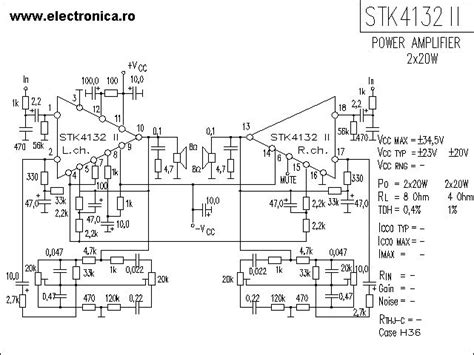 Circuito De Amplificador Com Ci Tda 2040 20 Watts Te1 Power Supply Circuit Rng Audio