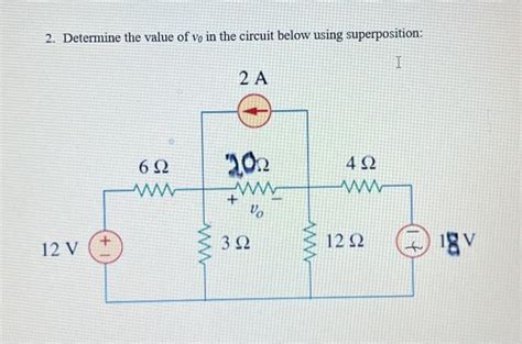 solved 2 determine the value of v0 in the circuit below