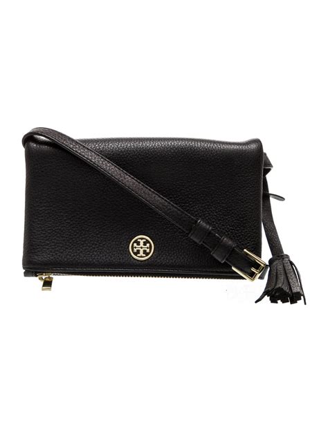 Tory Burch Leather Crossbody Bag Black Crossbody Bags Handbags