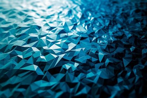 Premium Photo Dark Blue Polygonal Mosaic Background