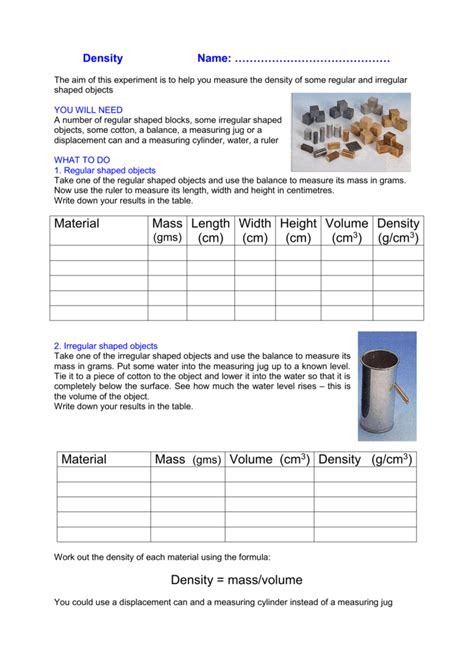 How To Calculate Density Of An Irregular Object Soakploaty