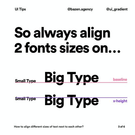 How To Align Different Font Sizes Horizontally Uibundle
