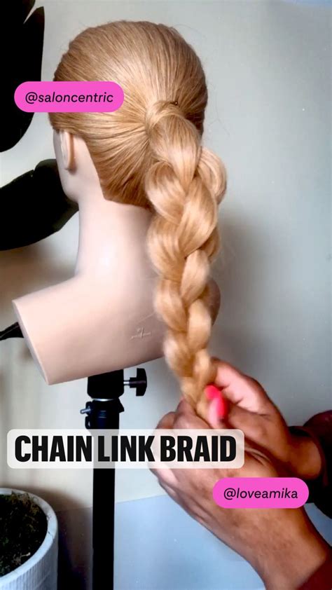 Chain Link Braid Hair Tutorial Chain Link Braid Braids For Long Hair