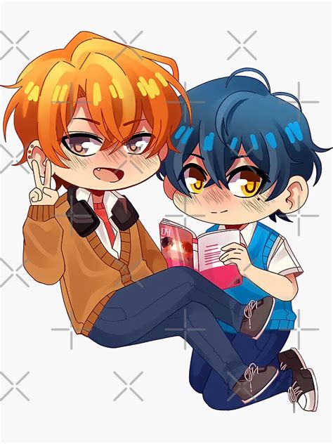 Pegatina Sasaki Y Miyano Chibi De Nikhilmehra0810 Redbubble