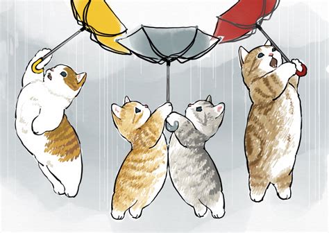 Mofusand Cat Art Kitten Art Cute Animal Drawings Kawaii