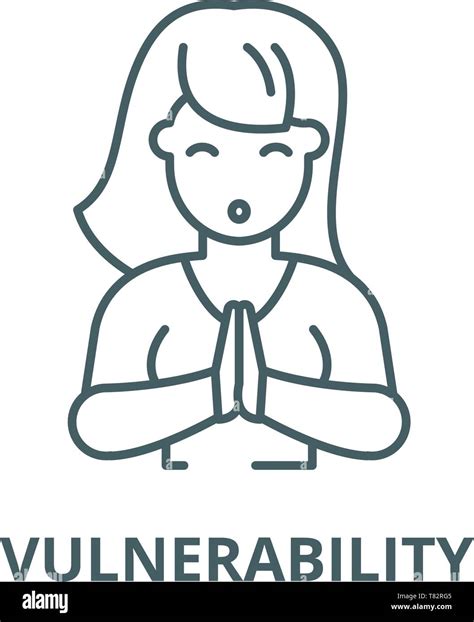 Vulnerability Vector Line Icon Linear Concept Outline Sign Symbol Stock Vector Image And Art