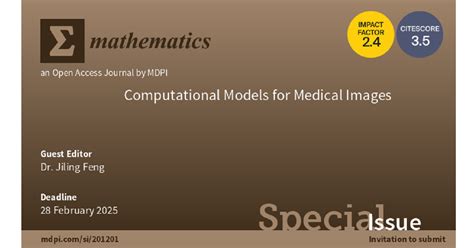 Mathematics Special Issue Computational Models For Medical Images