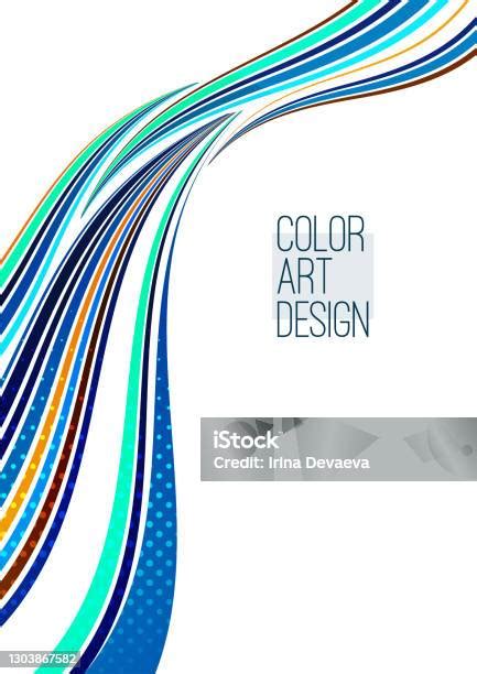 밝은 추상적 인 배경 부드러운 색선 디자인용 템플릿입니다 벡터 0명에 대한 스톡 벡터 아트 및 기타 이미지 0명 가리기 갈색 Istock