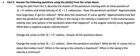Solved Part 2 Answer The Following Questions Using The