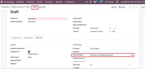 How To Configure AvaTax In Odoo Accounting