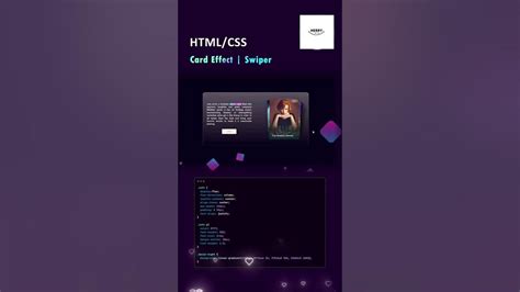 🚀 Swipe Into The Future Stunning Html And Css3 Card Effects 💻shorts