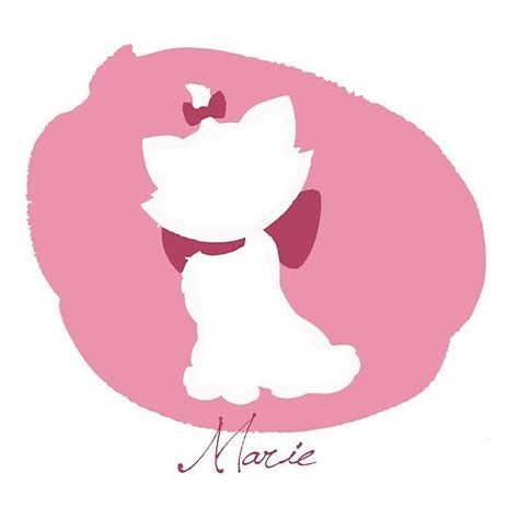 Marie Aristocats Silhouette By Mariondelauzun Disney Silhouettes