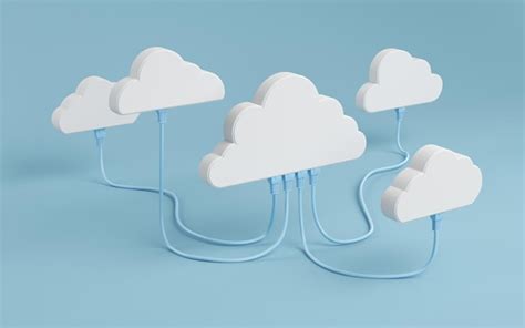 Premium Photo Concept Of Cloud Computing White Cloud Symbol Connect