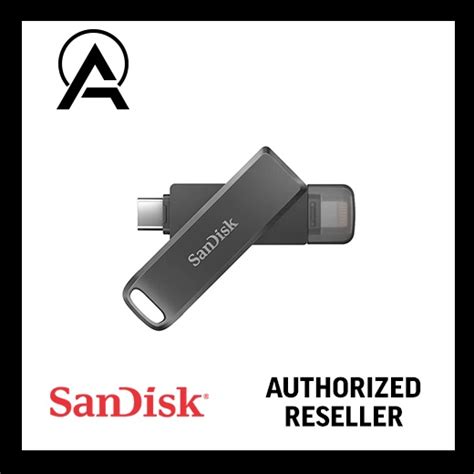 Sandisk Ixpand Flash Drive Luxe Sdix N Gb Black Ios Android Lightning And Type C Usb Y