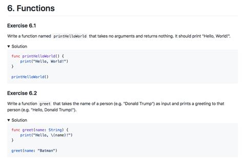 07 適合程式新手的 swift function 練習題 6 1 ~ 6 4 6 6 by szu wei huang 彼得