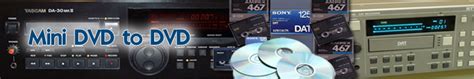 Mini DVD Disks to DVD